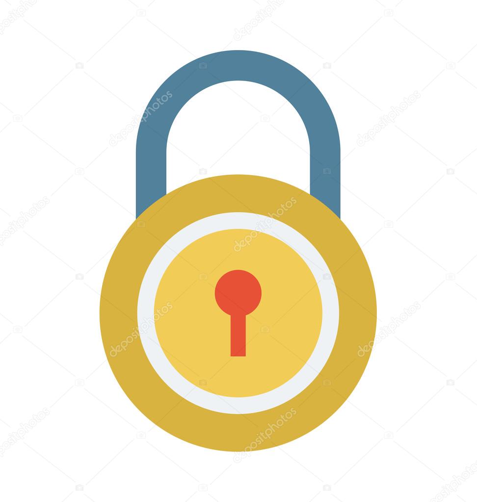 Lock Vector Illustration Stock Vector by ©creativestall 108888258