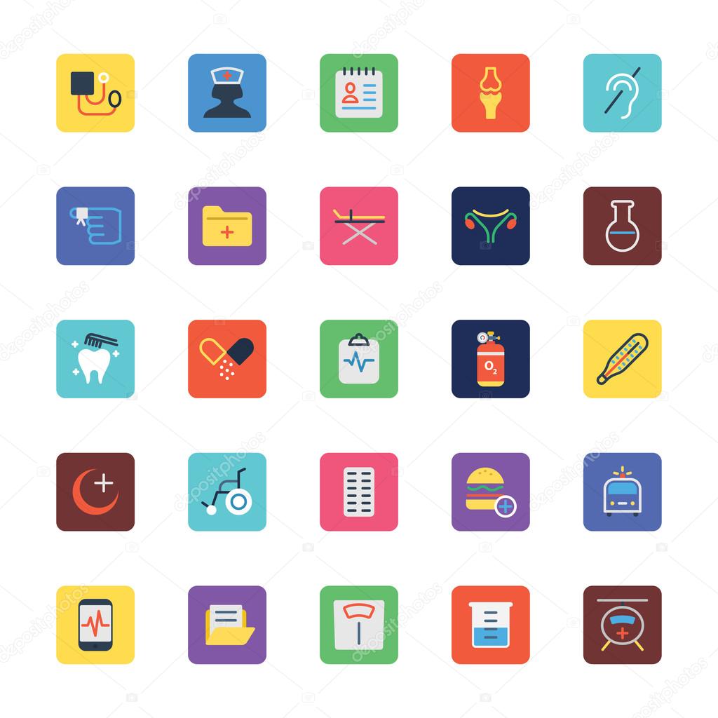 Medical Colored Vector Icons 3 Stock Vector Image by ©creativestall ...