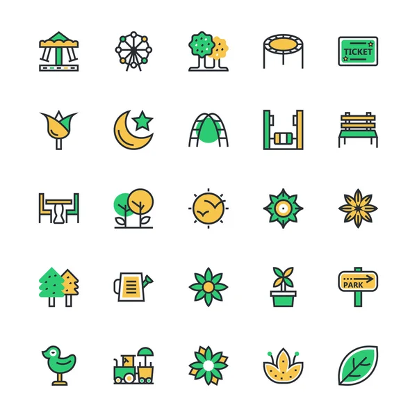 Nature, Park Vector Icons 1 - Stock Image - Everypixel