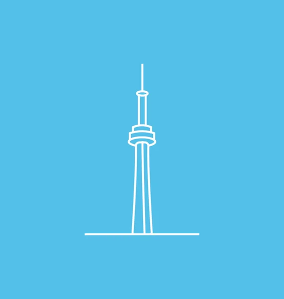 Cn Tower colored vector Illustration — Stock Vector © creativestall #91709482