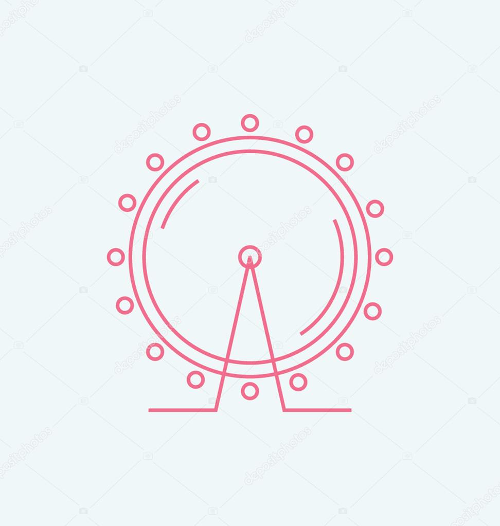 London Eye Vector Illustration Stock Vector by ©creativestall 110404908