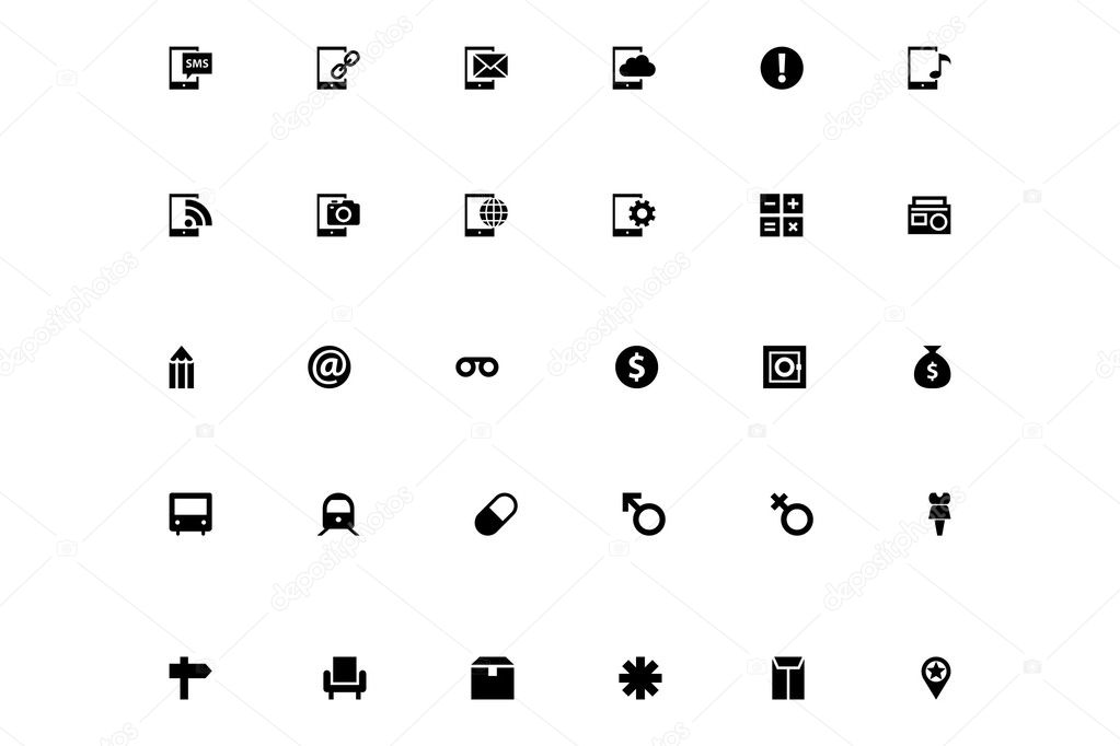 Mini Vector Icons 9 — Stock Photo © creativestall #73983067