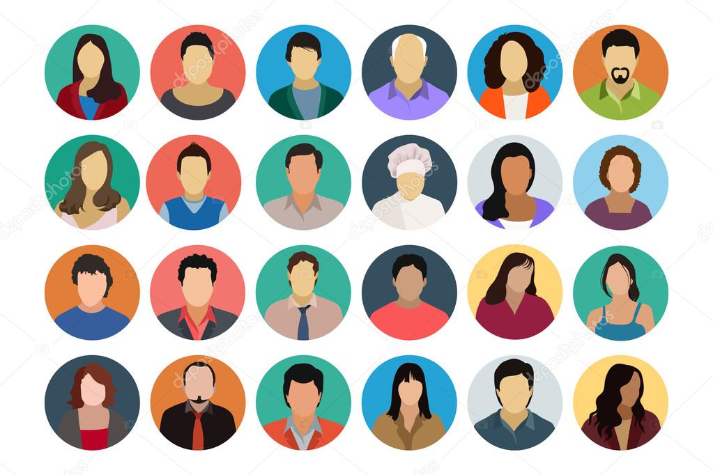 Avatars Flat Icons 2 — Stock Vector © creativestall #76367717