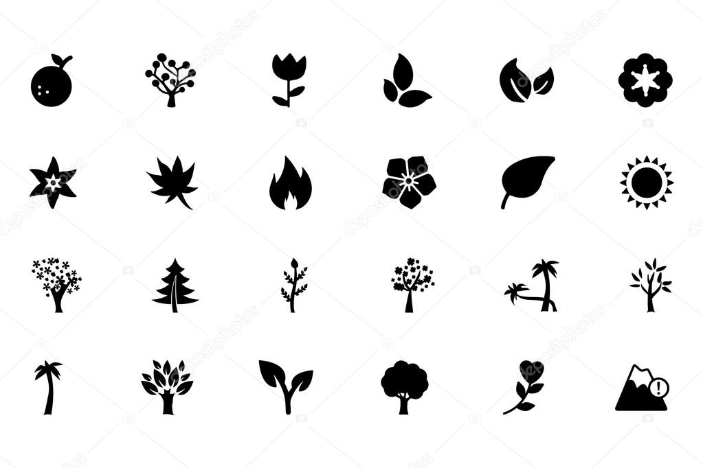 Nature Vector Icons 3 — Stock Vector © creativestall #76369445