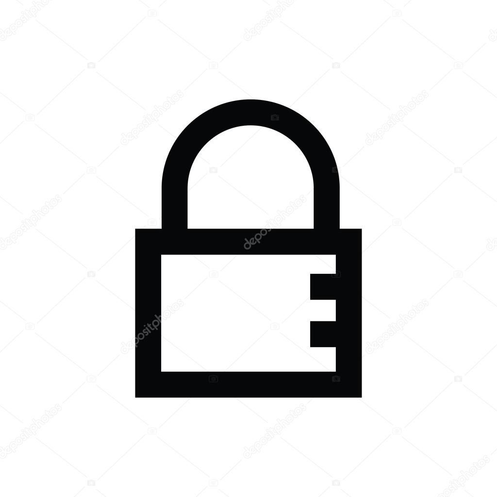 Lock Vector Icon — Stock Vector © creativestall #80612332 Lock Vector Icon — Stock Vector © creativestall #80612332