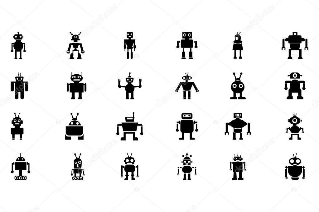 Robots Vector Icons 2 Stock Vector Image by ©creativestall #80760312