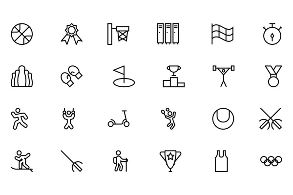 Sports Outline Vector Icons 6 Stock Vector by ©creativestall 80927474