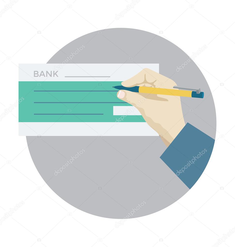 Cheque Icon Vector