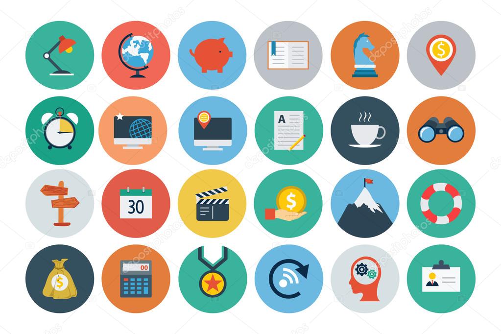 Flat SEO and Marketing Icons 2 Stock Vector by ©creativestall 85315522