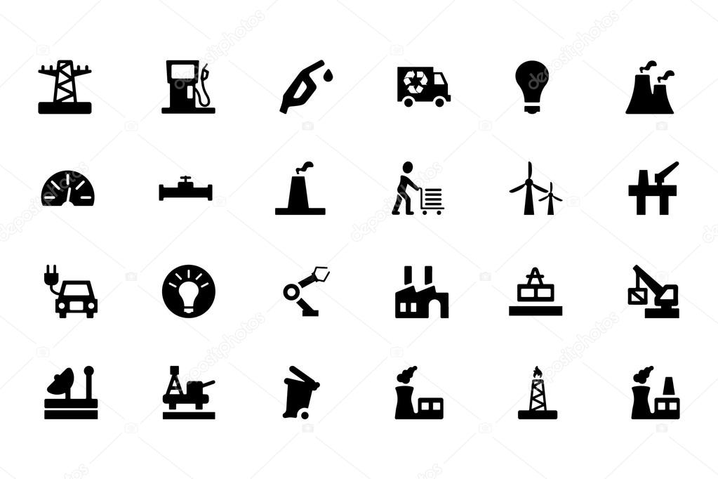 Industrial Vector Icons 3 — Stock Vector © creativestall #85329004