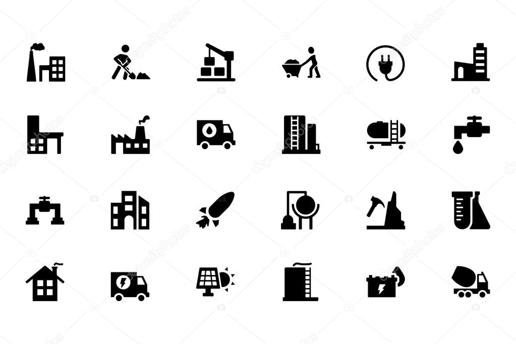 Industrial Icons Vector