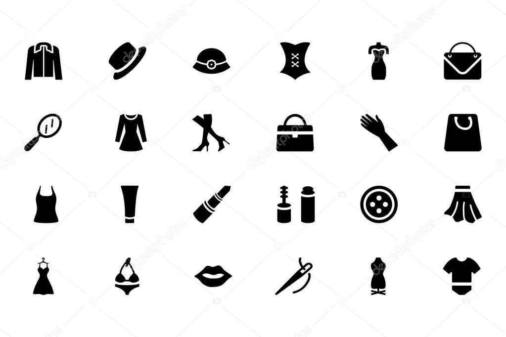 Iconos vectoriales de moda 1 Vector de stock #85441846 de ©creativestall
