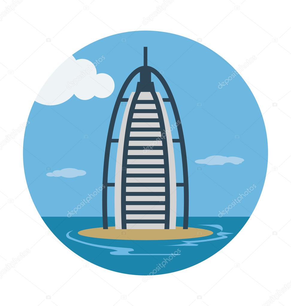 Burj Al Arab Colored Vector Illustration — Stock Vector © creativestall ... Burj Al Arab Colored Vector Illustration — Stock Vector © creativestall ...