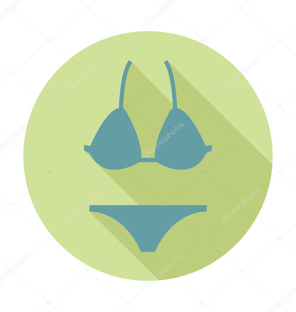 String Bikini Colored Vector Illustration Stock Vector Image by ...