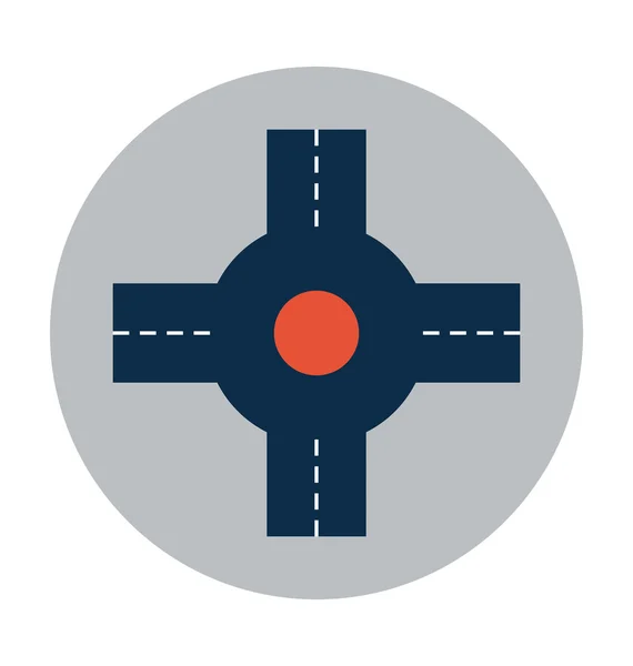 Road Colored Vector Icon Stock Vector by ©creativestall 178268344