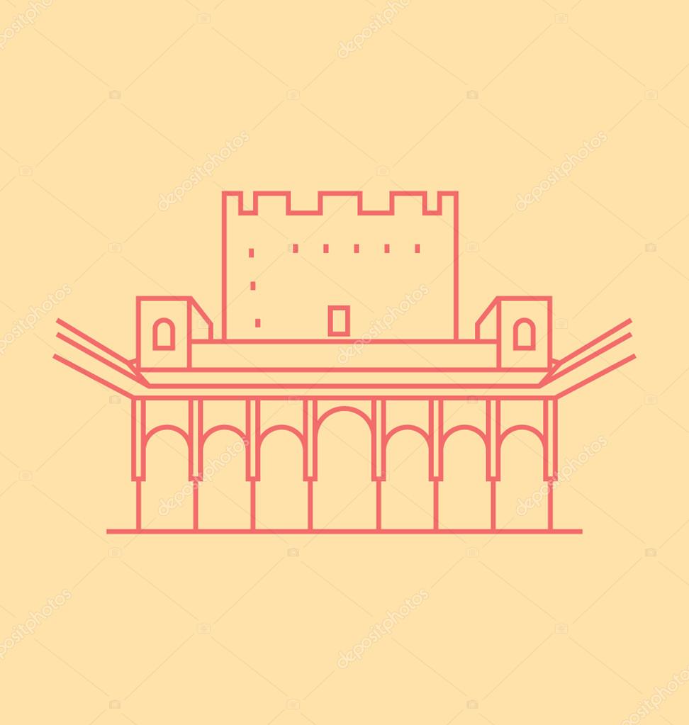Alhambra de color Vector Ilustración vector, gráfico vectorial ...