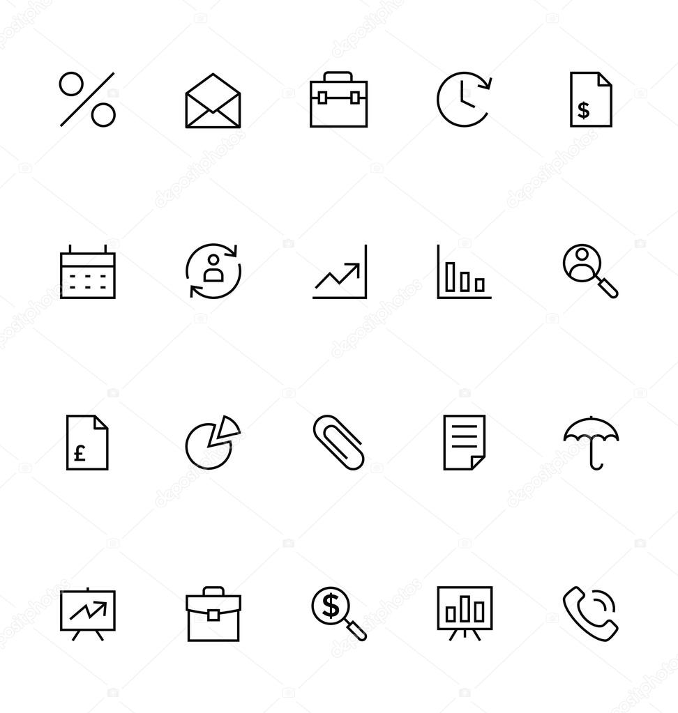 Trade Outline Vector Icons 1 Stock Vector Image by ©creativestall #98046142