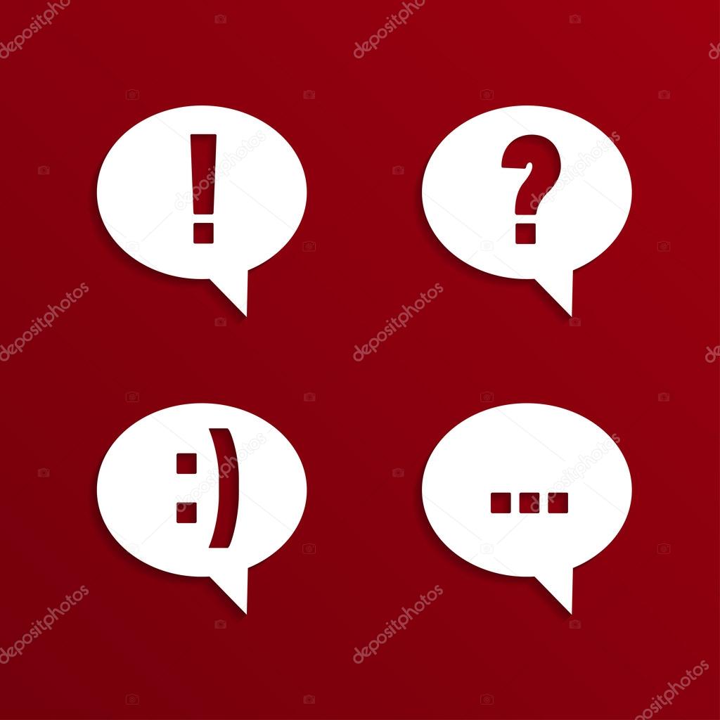 Speech bubbles icons Stock Vector by ©Den.the.Grate@gmail.com 60231733