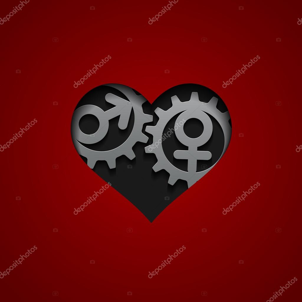 Heart gears Stock Vector Image by ©Den.the.Grate@gmail.com #60232373