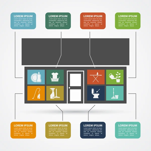738 House cleaning infographic Vector Images, House cleaning ...