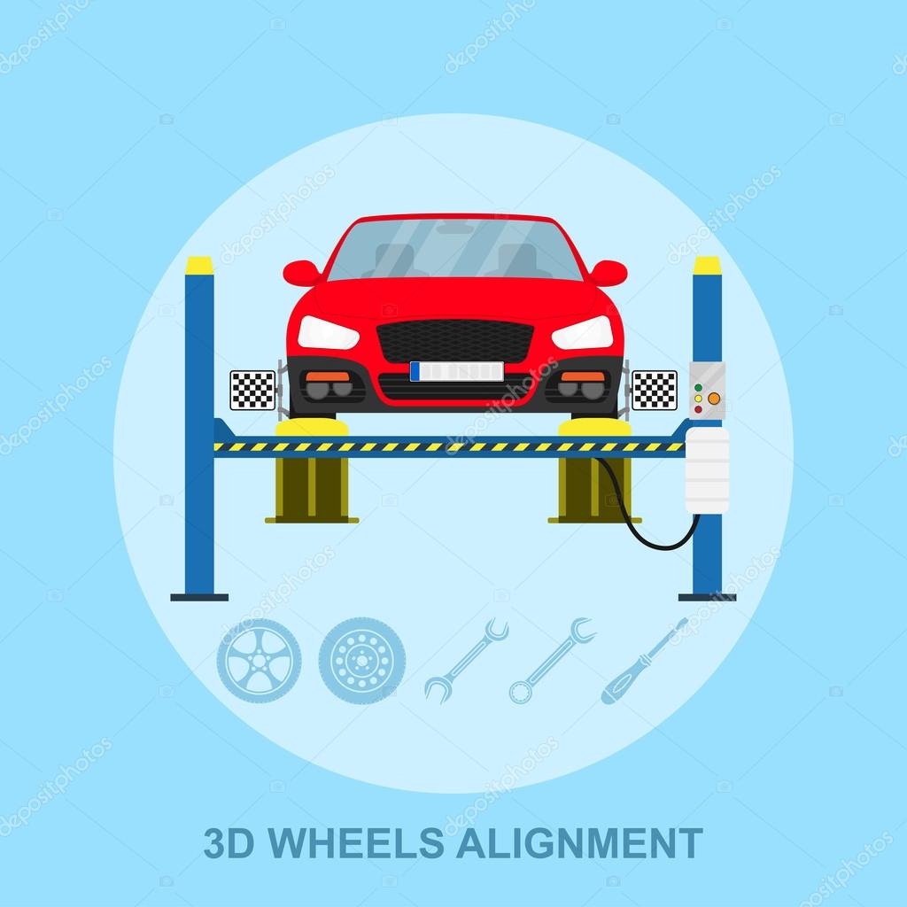 Wheels alignment Stock Vector by ©Den.the.Grate@gmail.com 79042262