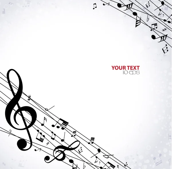 Musical background with notes Stock Vector Image by ©1nana1 #164262204