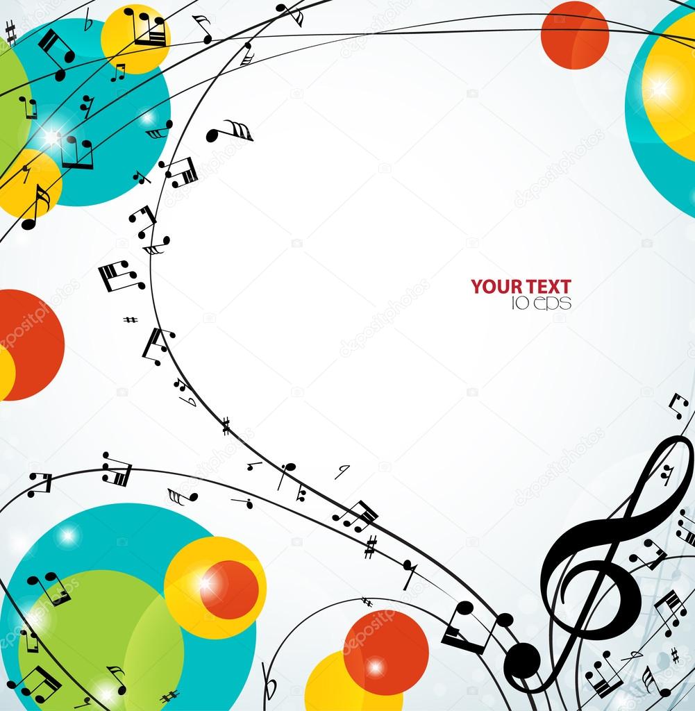 Colorful musical background Stock Vector Image by ©1nana1 #59968285