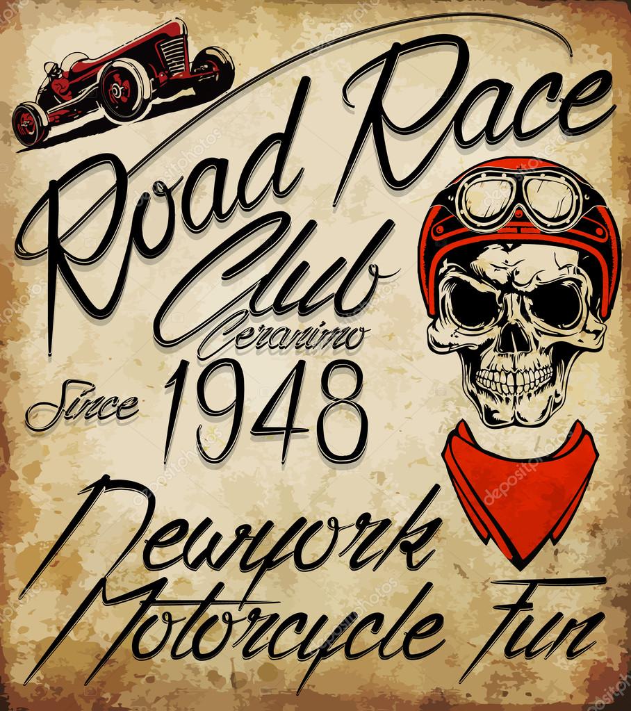 Vintage Biker Skull Emblem Stock Vector Image by ©emeget #101573404 Vintage Biker Skull Emblem Stock Vector Image by ©emeget #101573404