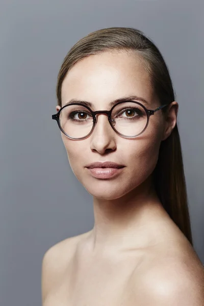 Hot Girls With Glasses Portrait Of Hot Sexy Naked Woman Wearing