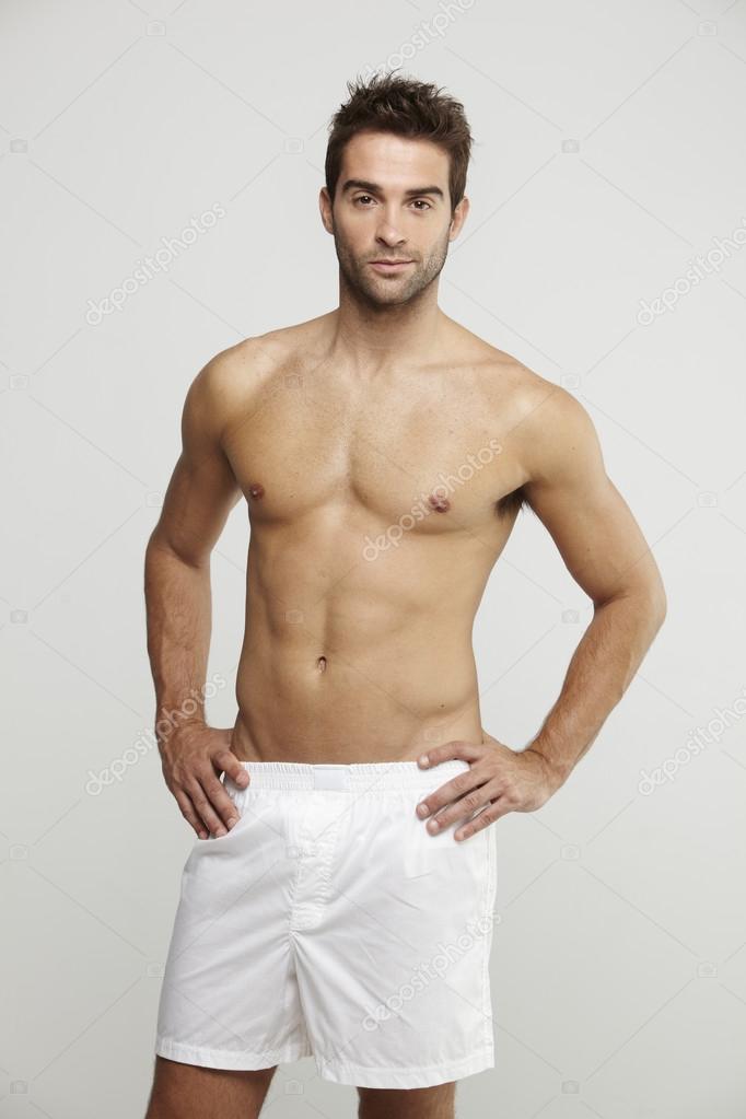Man in boxer shorts posing Stock Photo by ©sanneberg 70494369