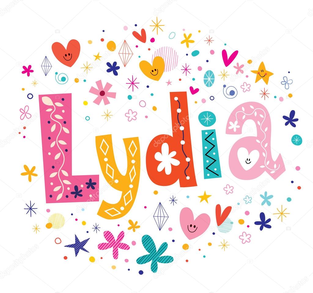 Lydia girls name Stock Vector Image by ©Aliasching #123882164