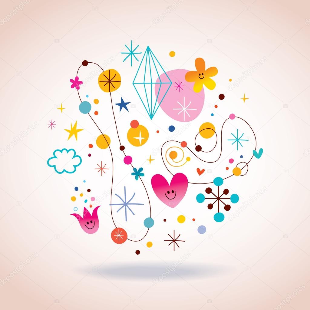 Retro abstract art illustration Stock Vector Image by ©Aliasching ...