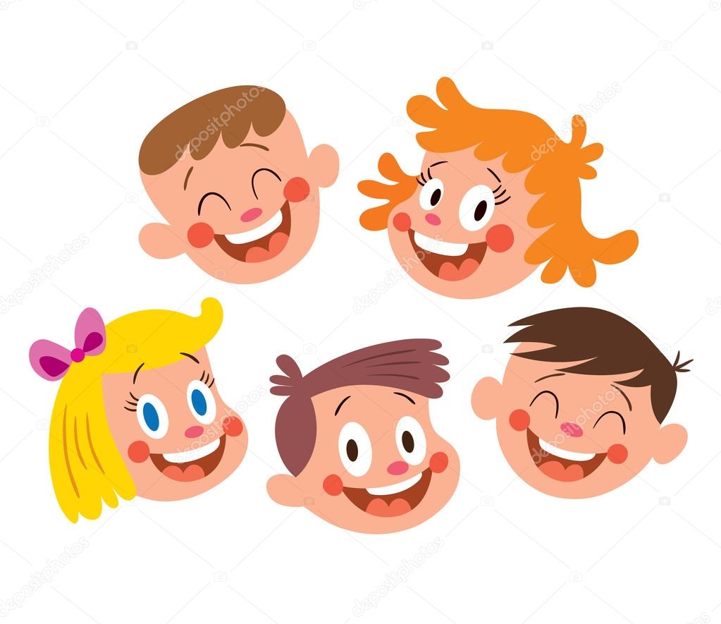 Happy Kid Cartoon Face