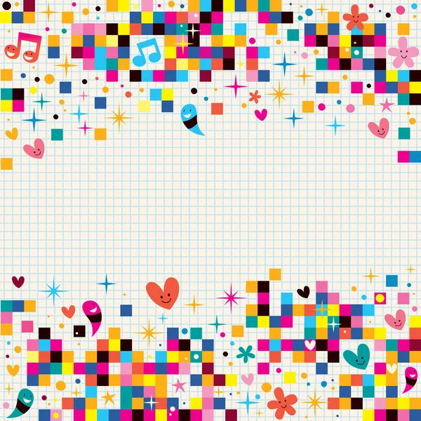 Fun pixel squares background design element Stock Vector by ©Aliasching ...