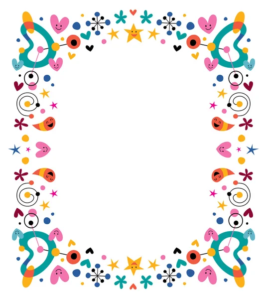 Abstract art retro border design elements Stock Vector Image by ...