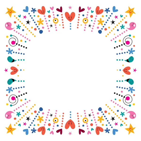 Abstract art retro border design elements Stock Vector Image by ...