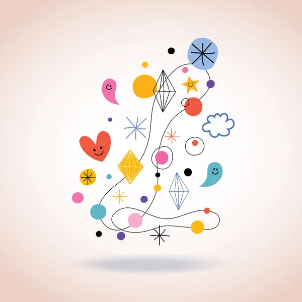 Abstract art retro border design elements Stock Vector Image by ...