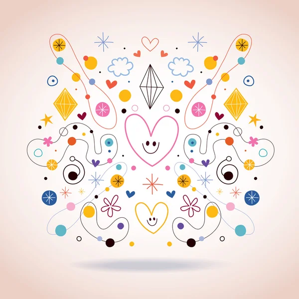 Abstract art retro border design elements Stock Vector Image by ...