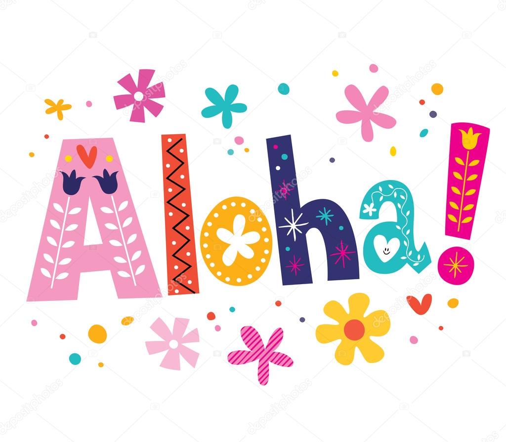 Aloha vector lettering decorative type — Stock Vector © Aliasching ... Aloha vector lettering decorative type — Stock Vector © Aliasching ...