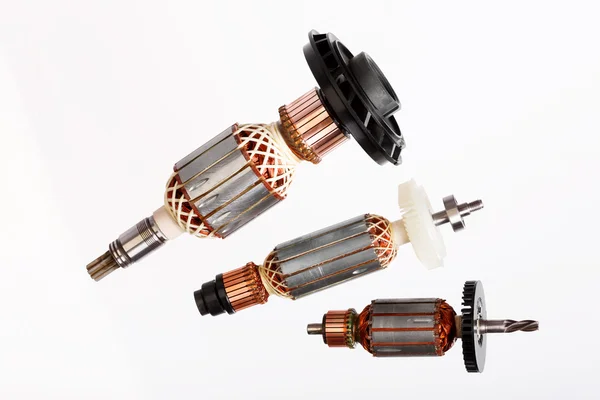 Electric motor rotor isolated white background Stock Photo by ...
