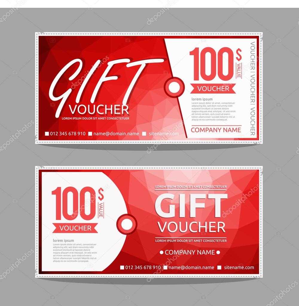 Cheques regalo Plantillas de diseño Vector de stock por ©yugra 121787556