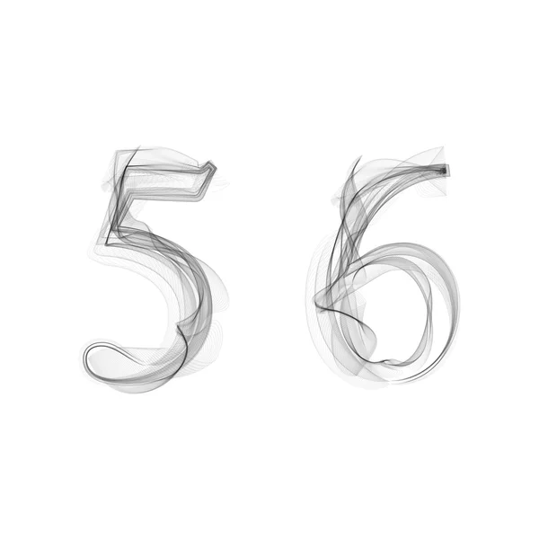 Black Smoke font. Numbers 7 8 Stock Vector Image by ©artoptimum #72504293