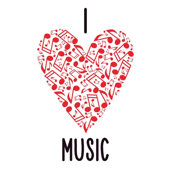 Música del corazón imágenes de stock de arte vectorial | Depositphotos