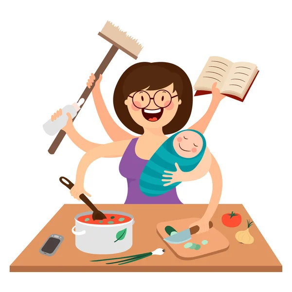 1,011 Busy mom Vectors, Royalty-free Vector Busy mom Images ...