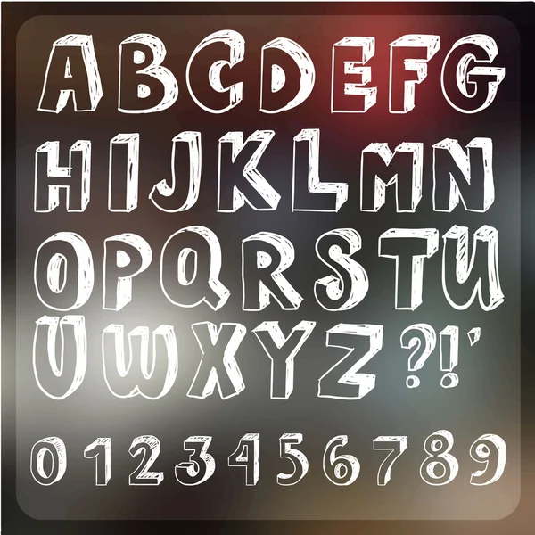 Imagens vetoriais Letras turvas | Depositphotos