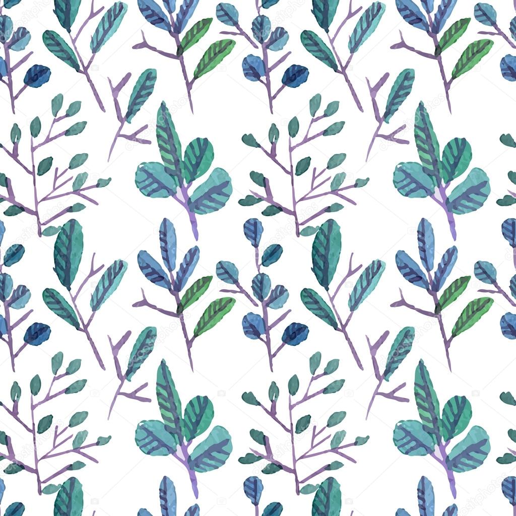 Painted leaf pattern Stock Vector Image by ©Katya_Bra #76775495