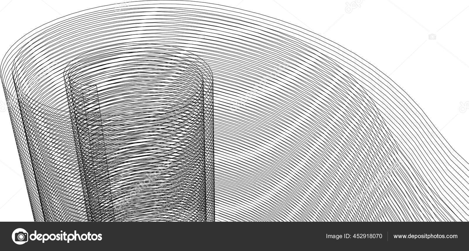 Modern Architecture Illustration Straight Shapes Stock Vector by ...