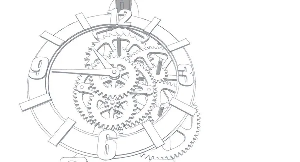 Watch Gears Illustration