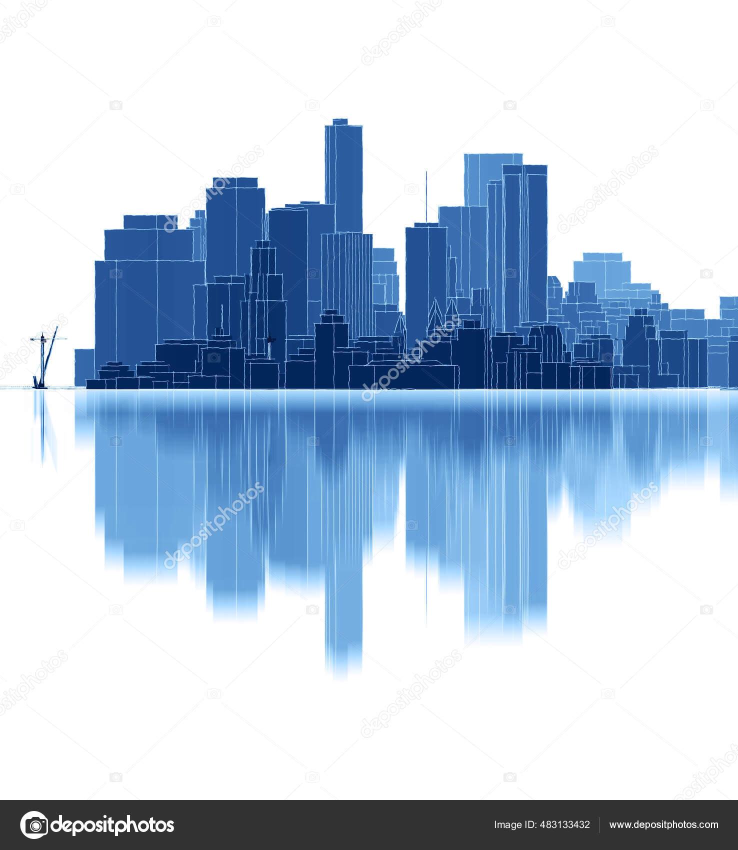 Architectural Landscape City Rendering — Stock Photo © SAdesign #483133432