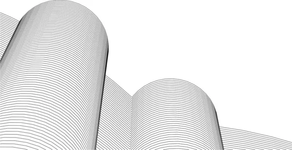 Abstract Geometric Background Linear Structure Rendering Stock Vector ...